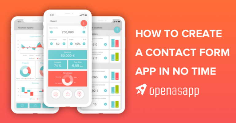 How to Create a Contact Form App in No Time - Open as App