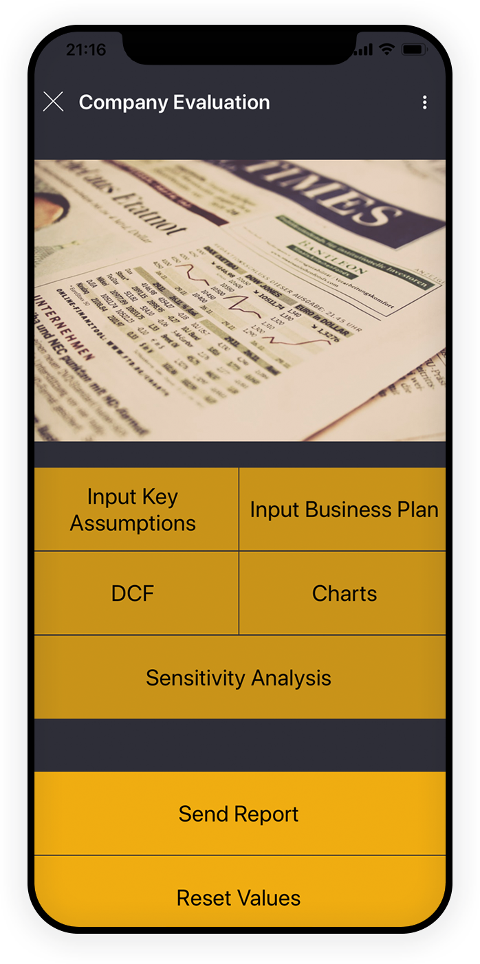 Company Evaluation App - Open as App