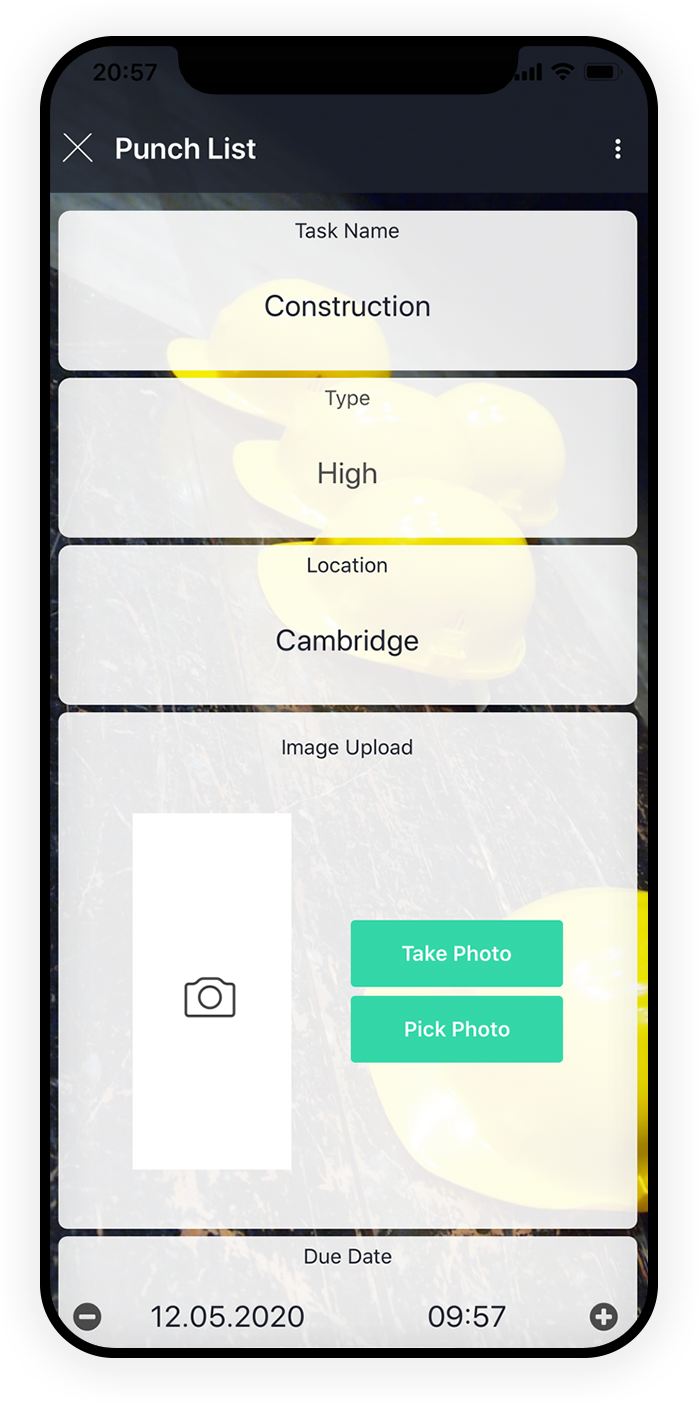 Construction Punch List App - Open as App